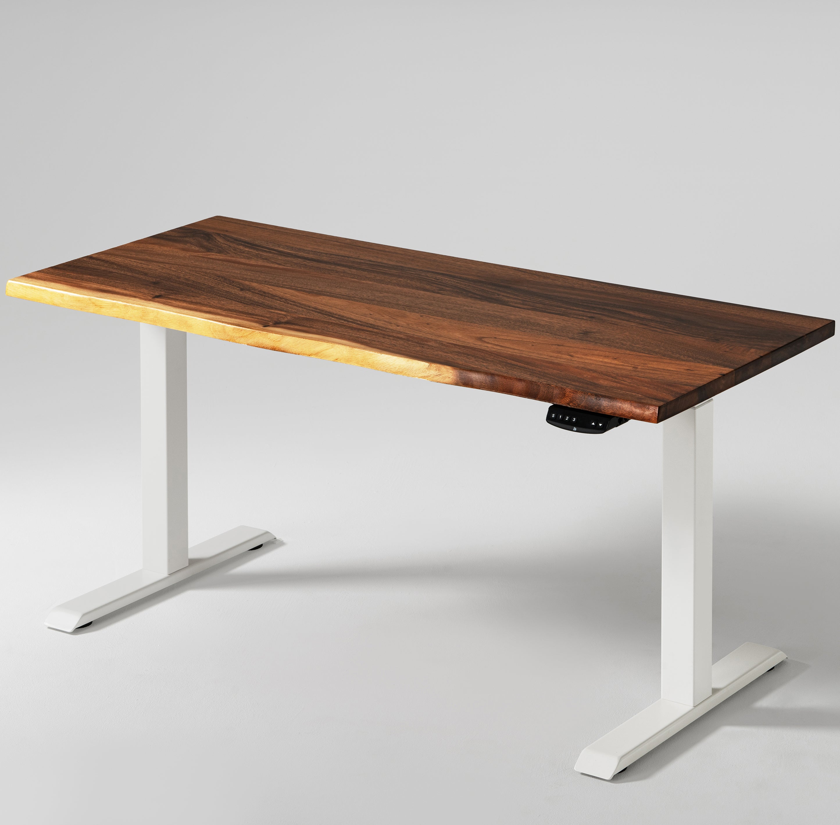 Elephant Desks - Height Adjustable Live Edge Standing Desk - Wavy Seri