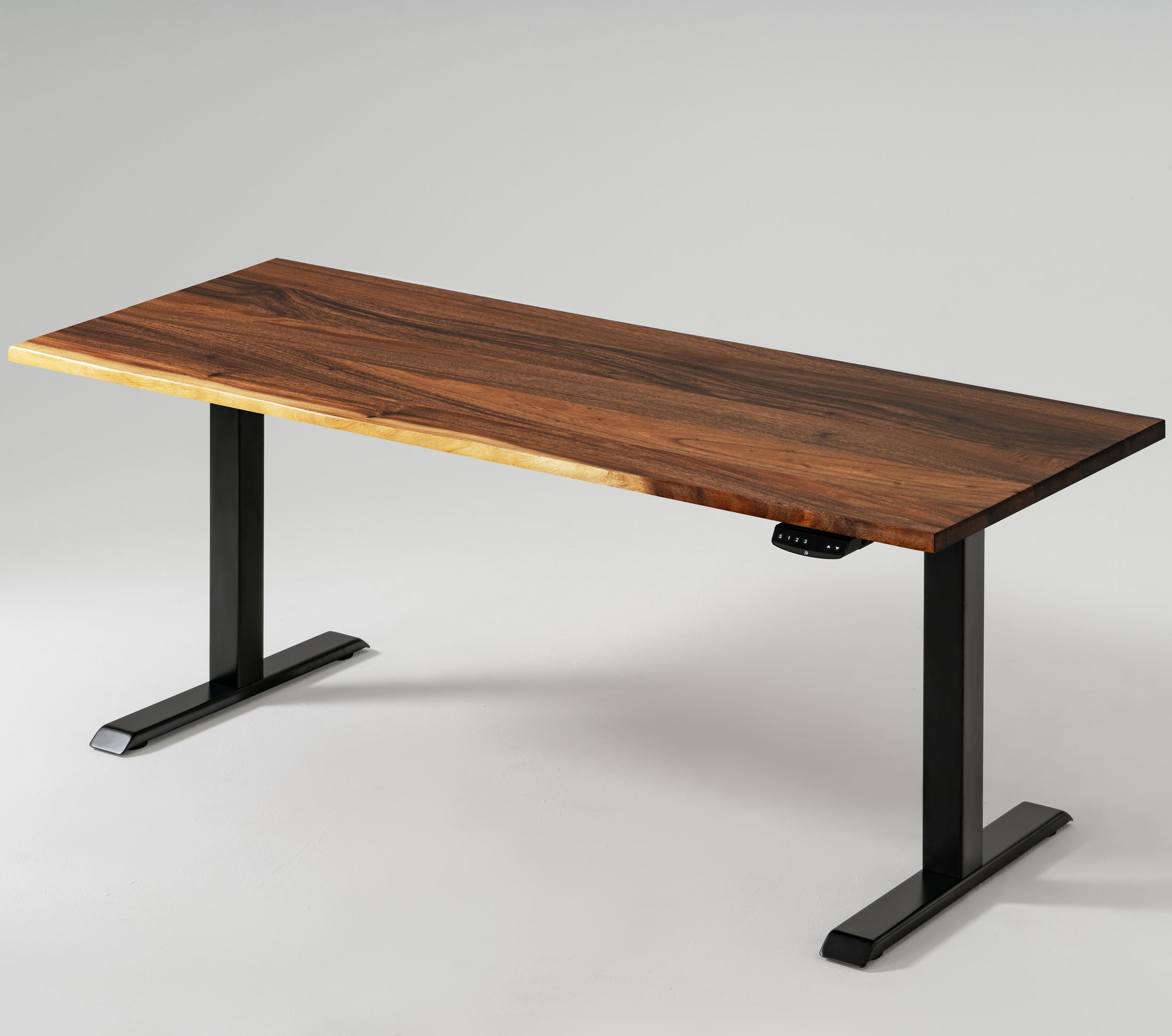 Elephant Desks - Height Adjustable Live Edge Standing Desk - Wavy Seri