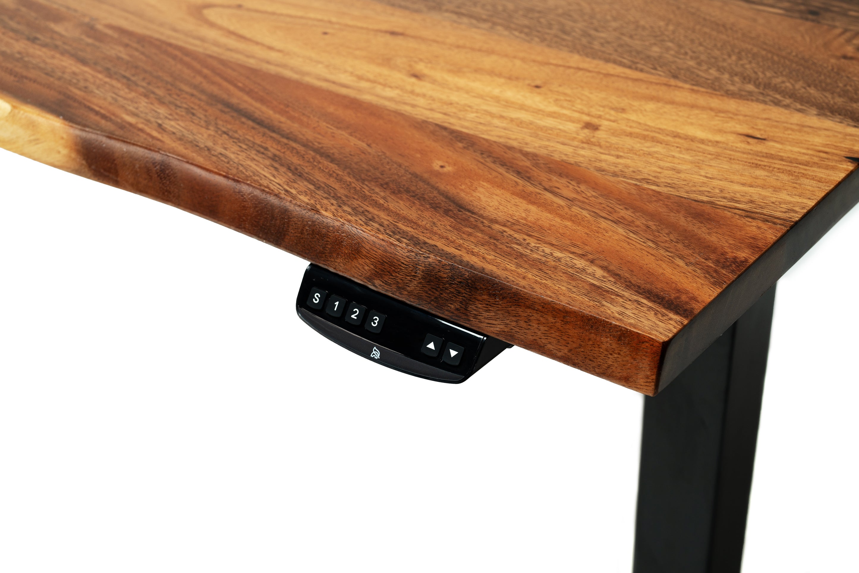 Elephant Desks - Height Adjustable Live Edge Standing Desk - Wavy Seri